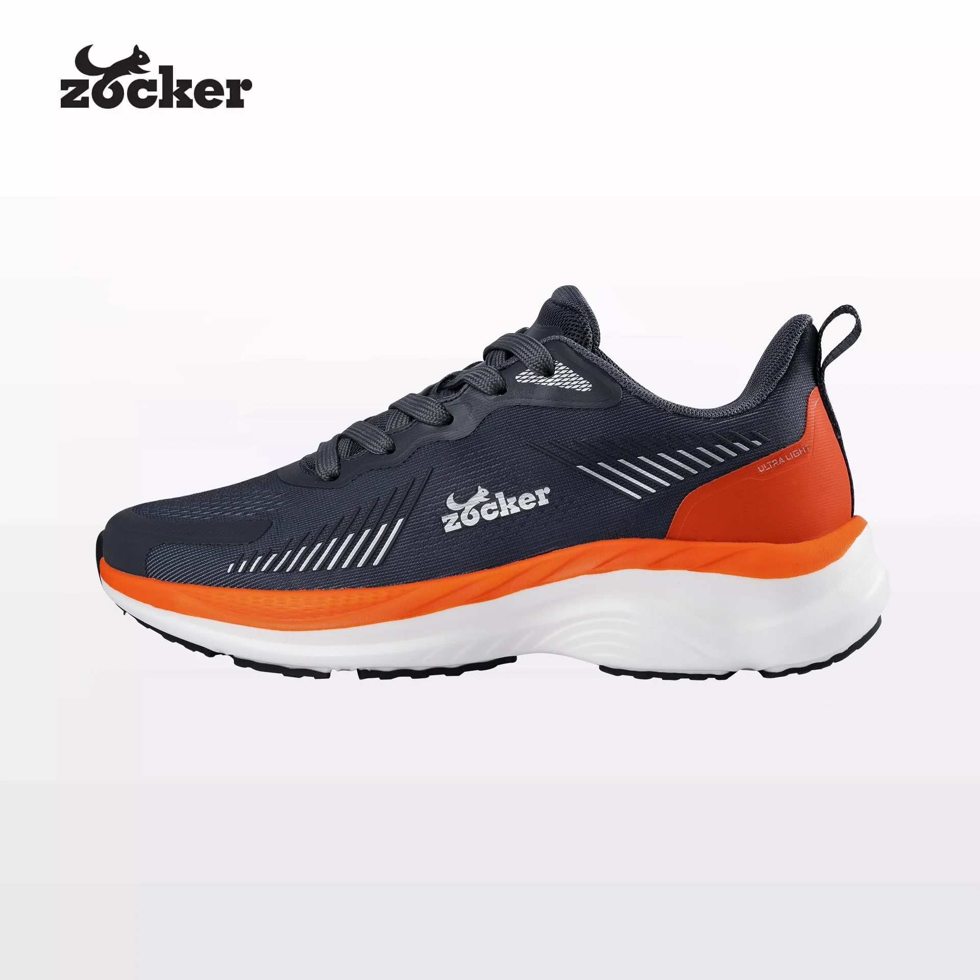 Giày chạy bộ Nam/Nữ Zocker ZCB Ultra Light - Xám
