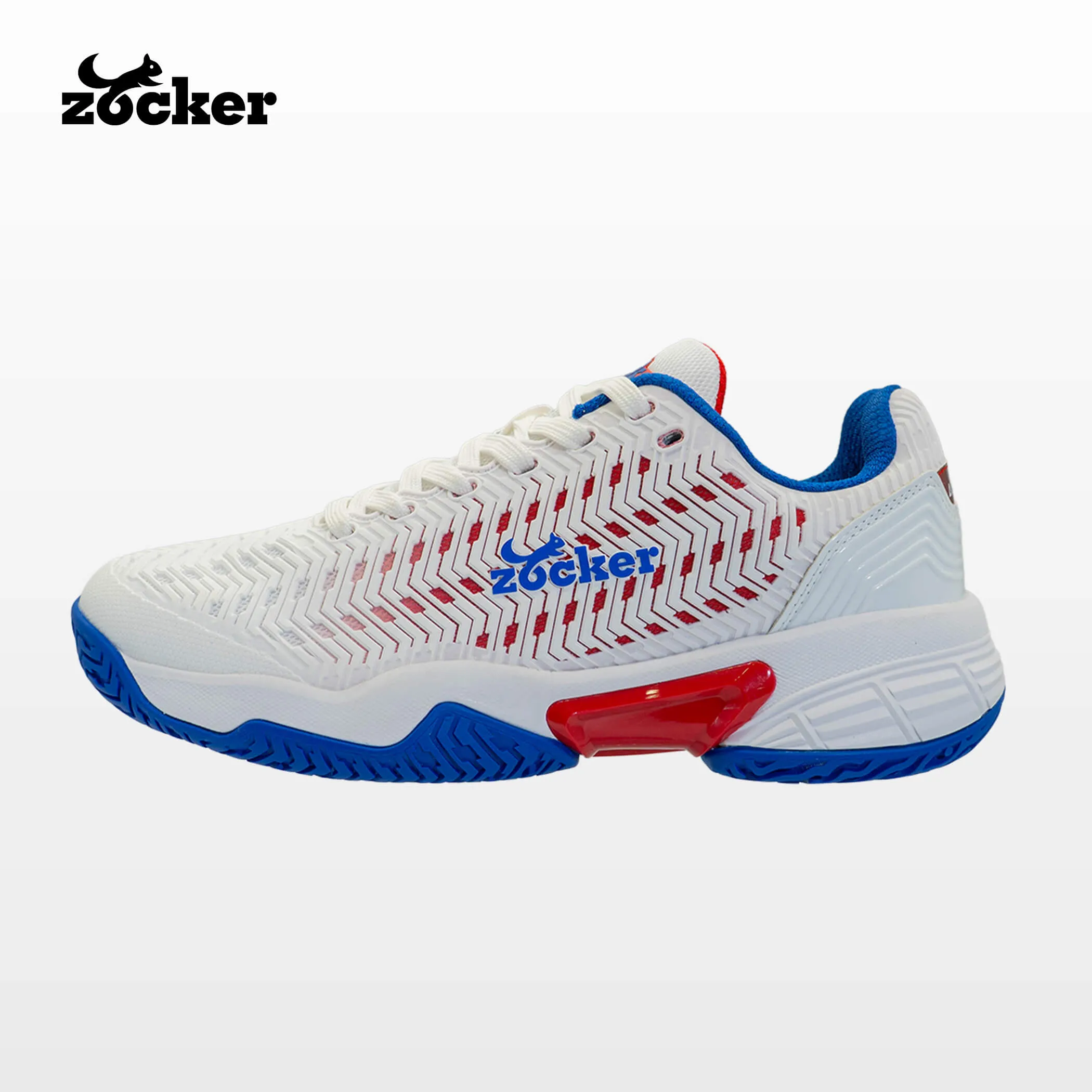 Giày Pickleball Zocker Aspire White/Blue