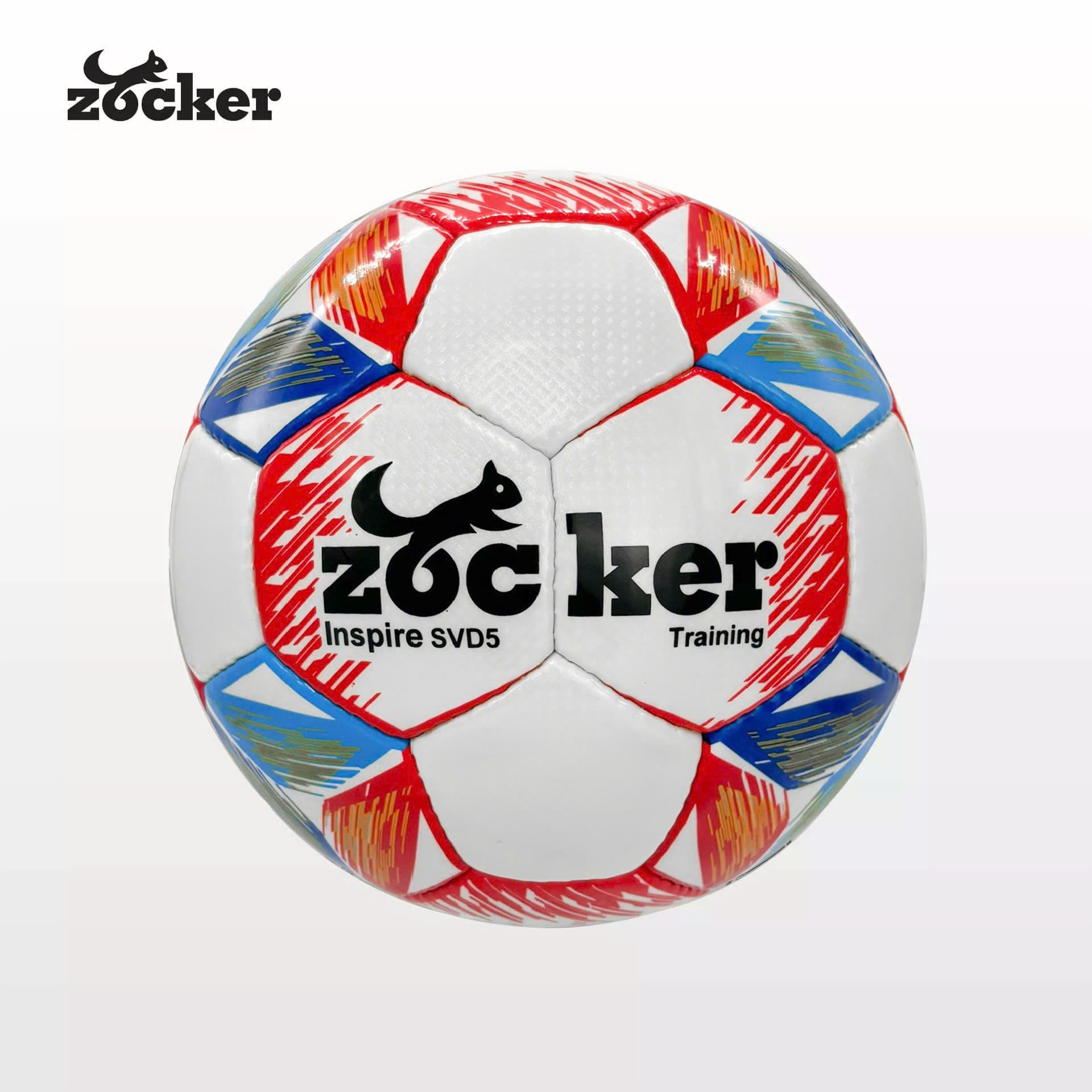 Quả bóng đá Zocker Inspire size 5 da SVD màu Đỏ