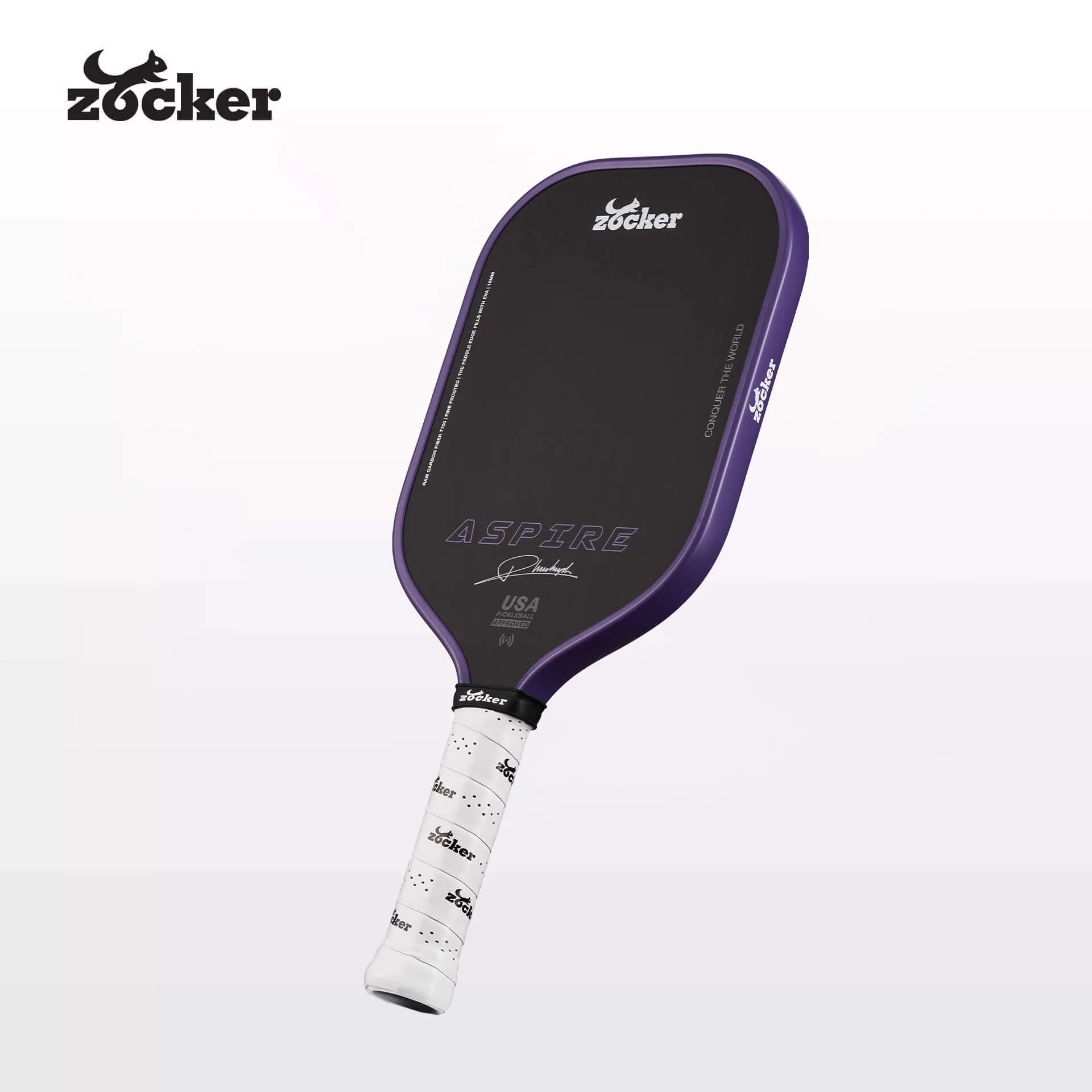 Vợt Pickleball Zocker Aspire x Phúc Huỳnh Purple Edition